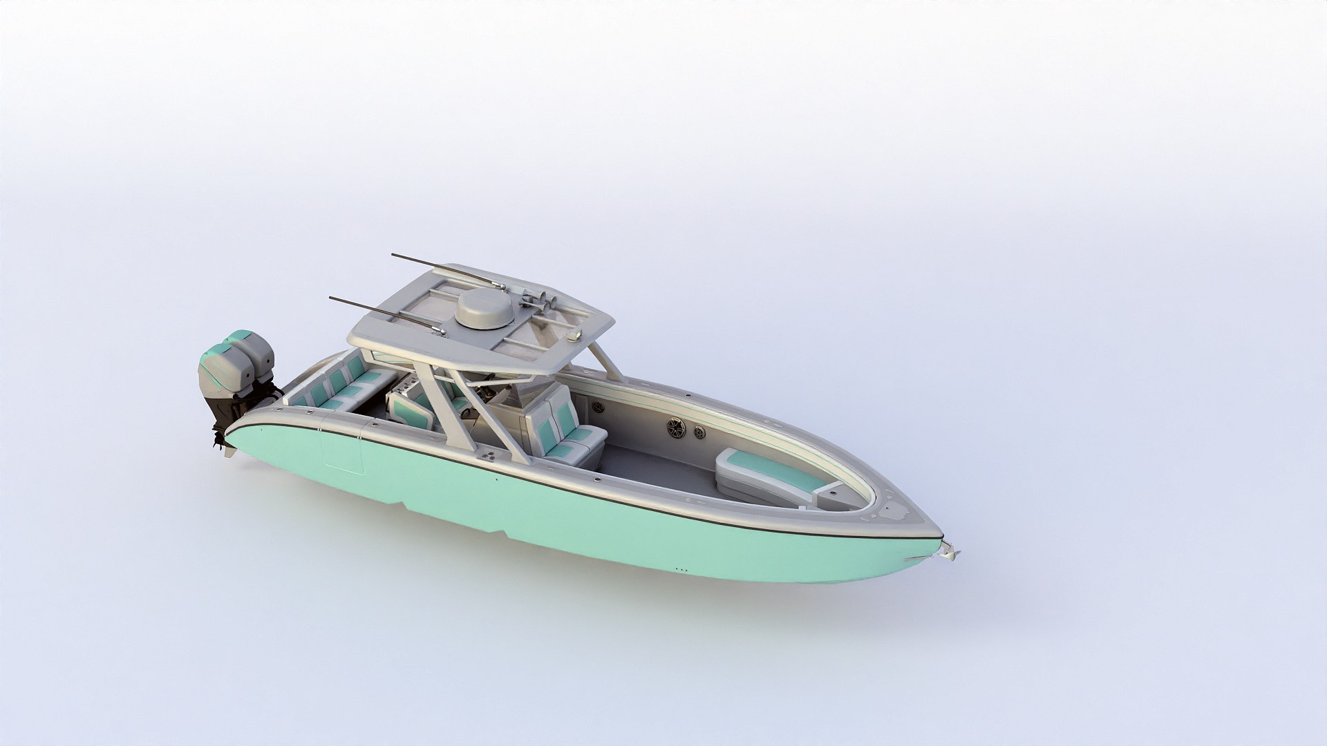 3D Motorboat Model - TurboSquid 2290410
