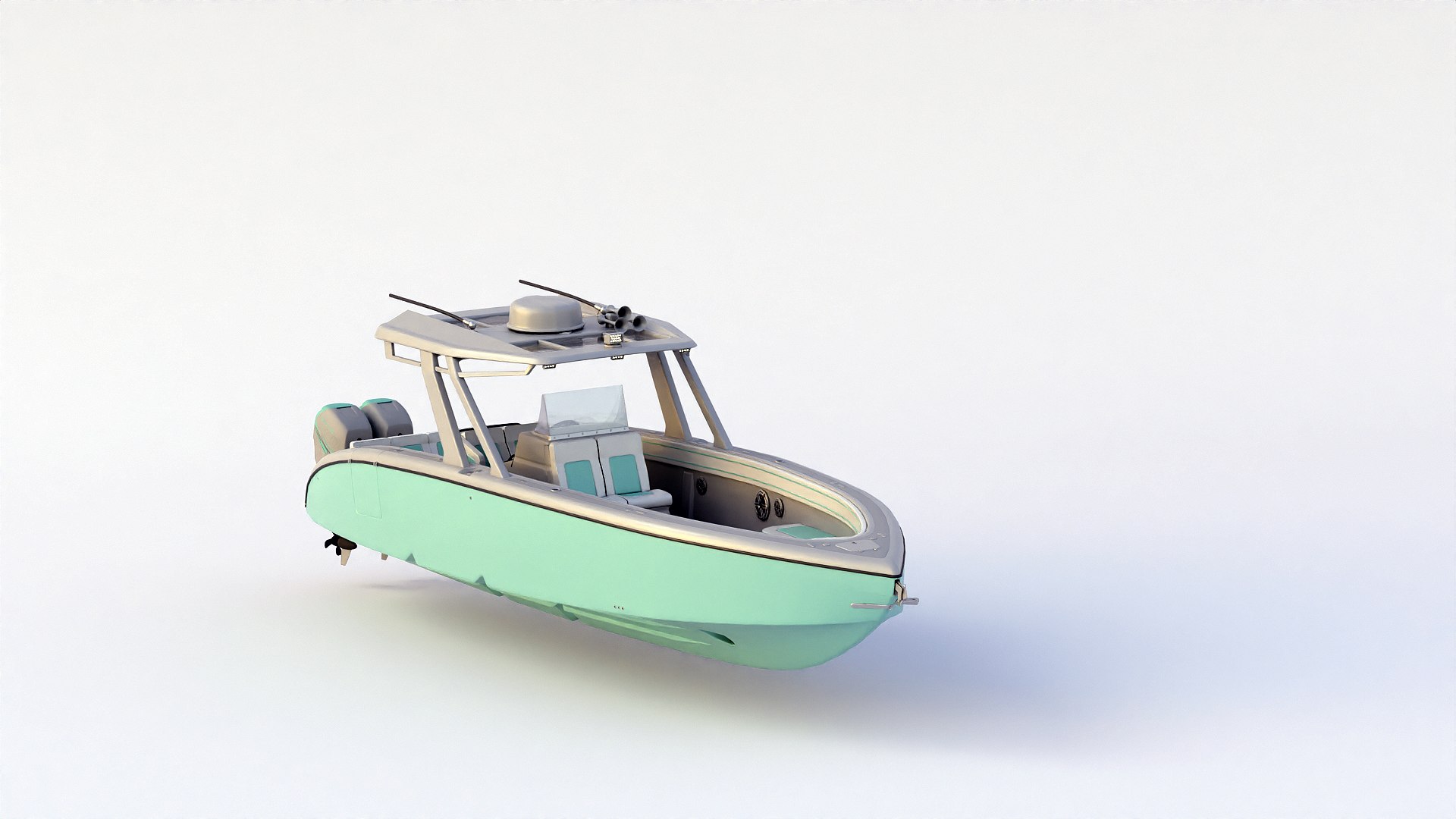 3D Motorboat Model - TurboSquid 2290410