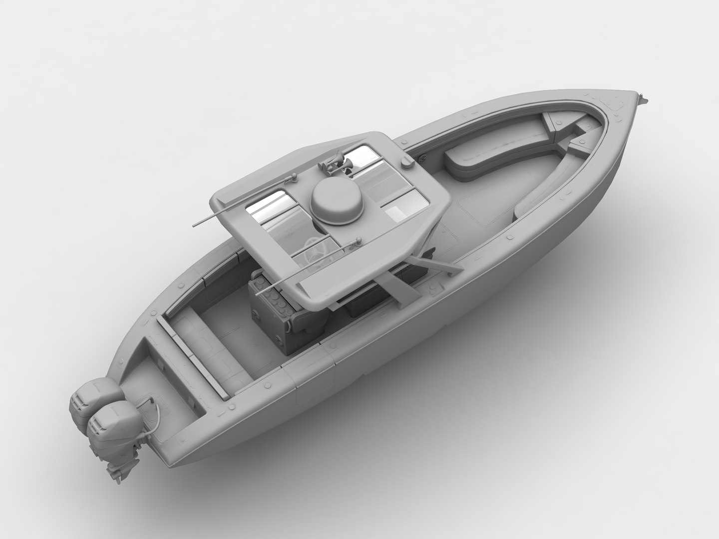 3D Motorboat Model - TurboSquid 2290410