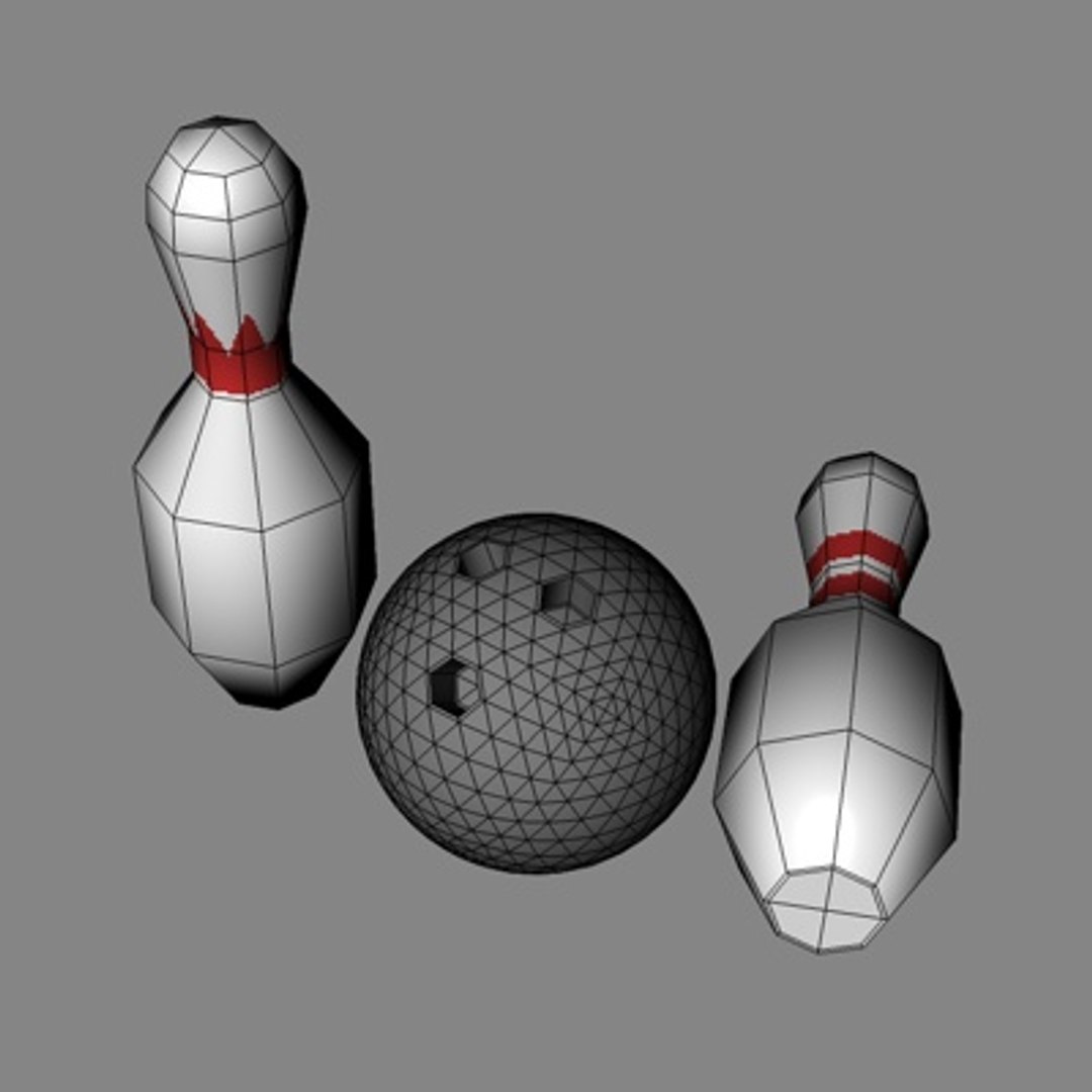 Bowling Ball Pin 3d Model