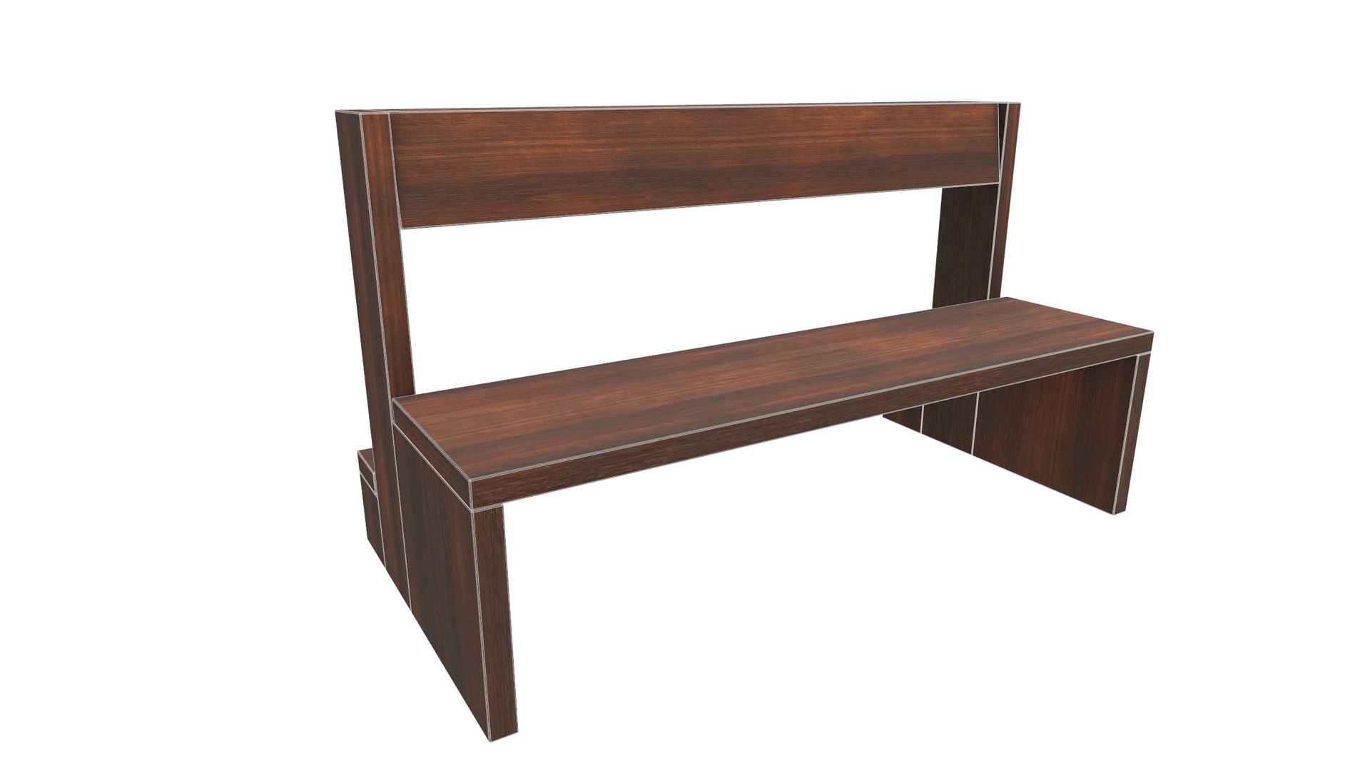 3D Church Bench 3D Model AR VR Low-poly 3D Model - TurboSquid 1966549