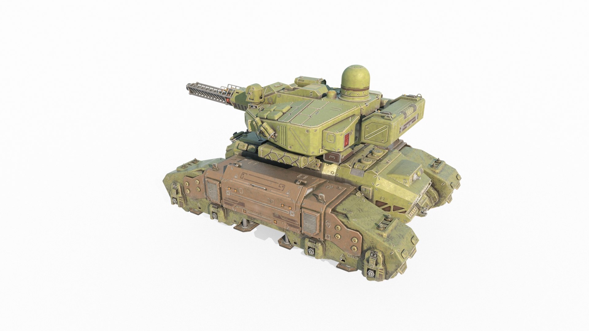 Future Sci-fi Maglev Laser Gun Tank 3D Model - TurboSquid 2337874