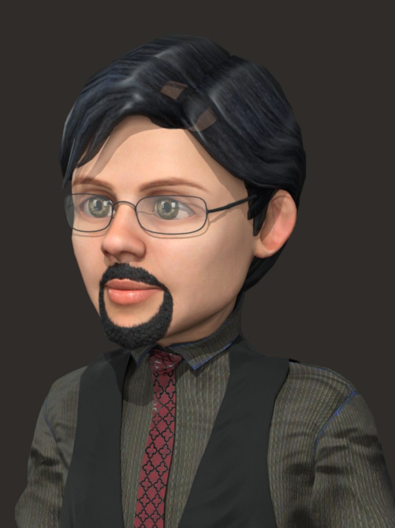 Cartoon Rigged Business Man Character 3D Model 3D Model - TurboSquid ...