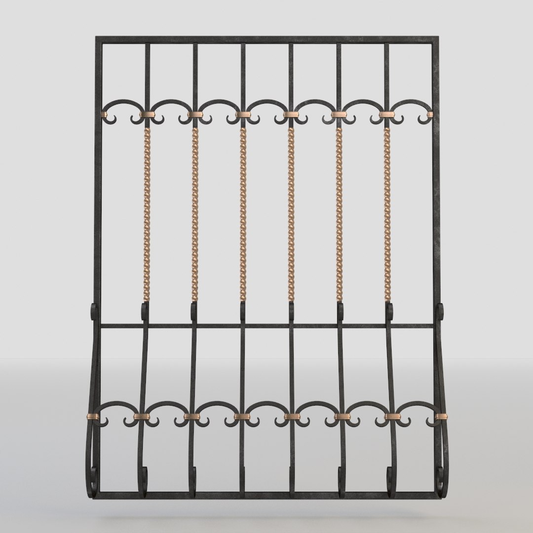 3d Model Windows Bars