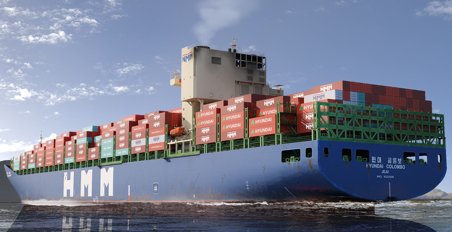 3D Model COLOMBO Container Ship - TurboSquid 1994917