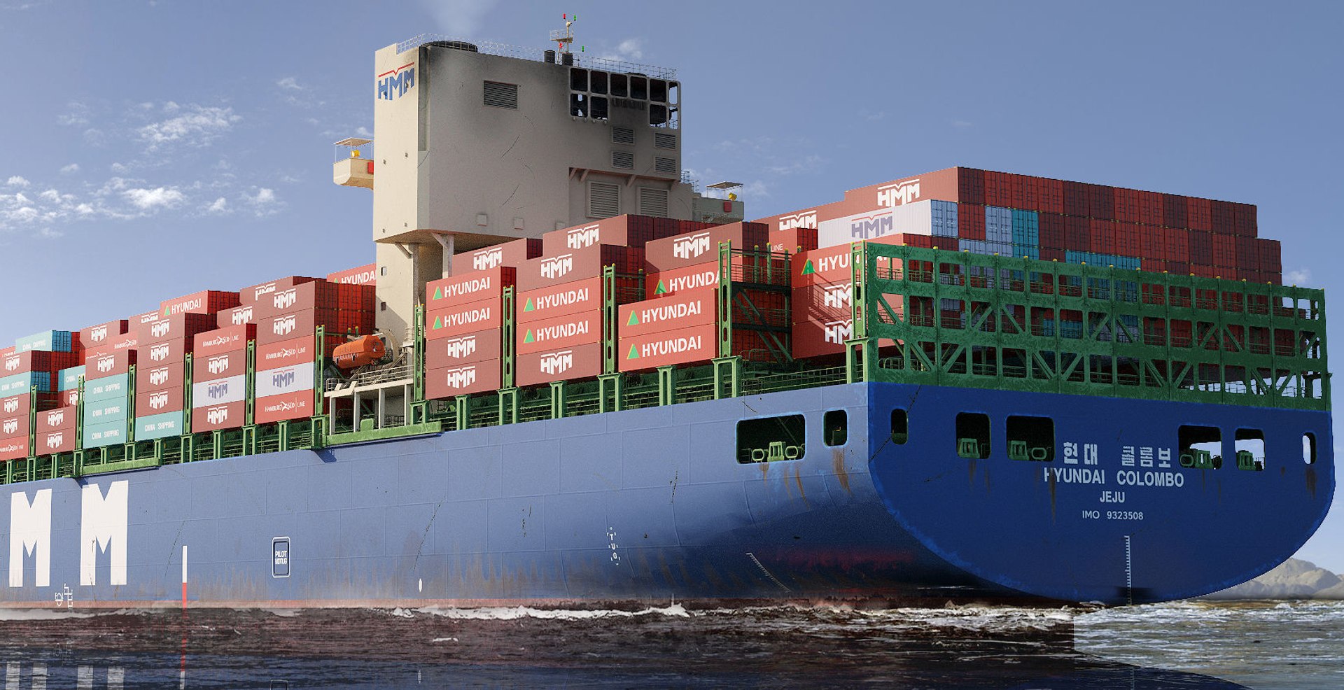 3D Model COLOMBO Container Ship - TurboSquid 1994917