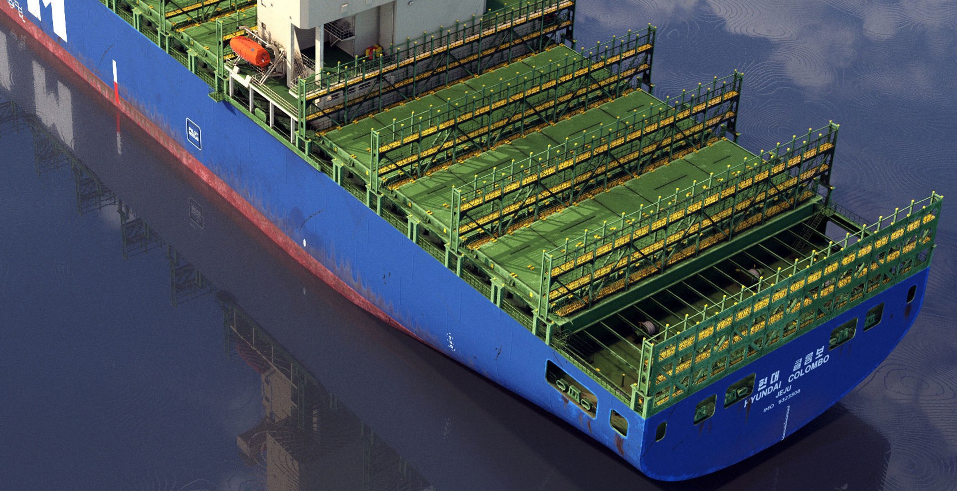 3D Model COLOMBO Container Ship - TurboSquid 1994917