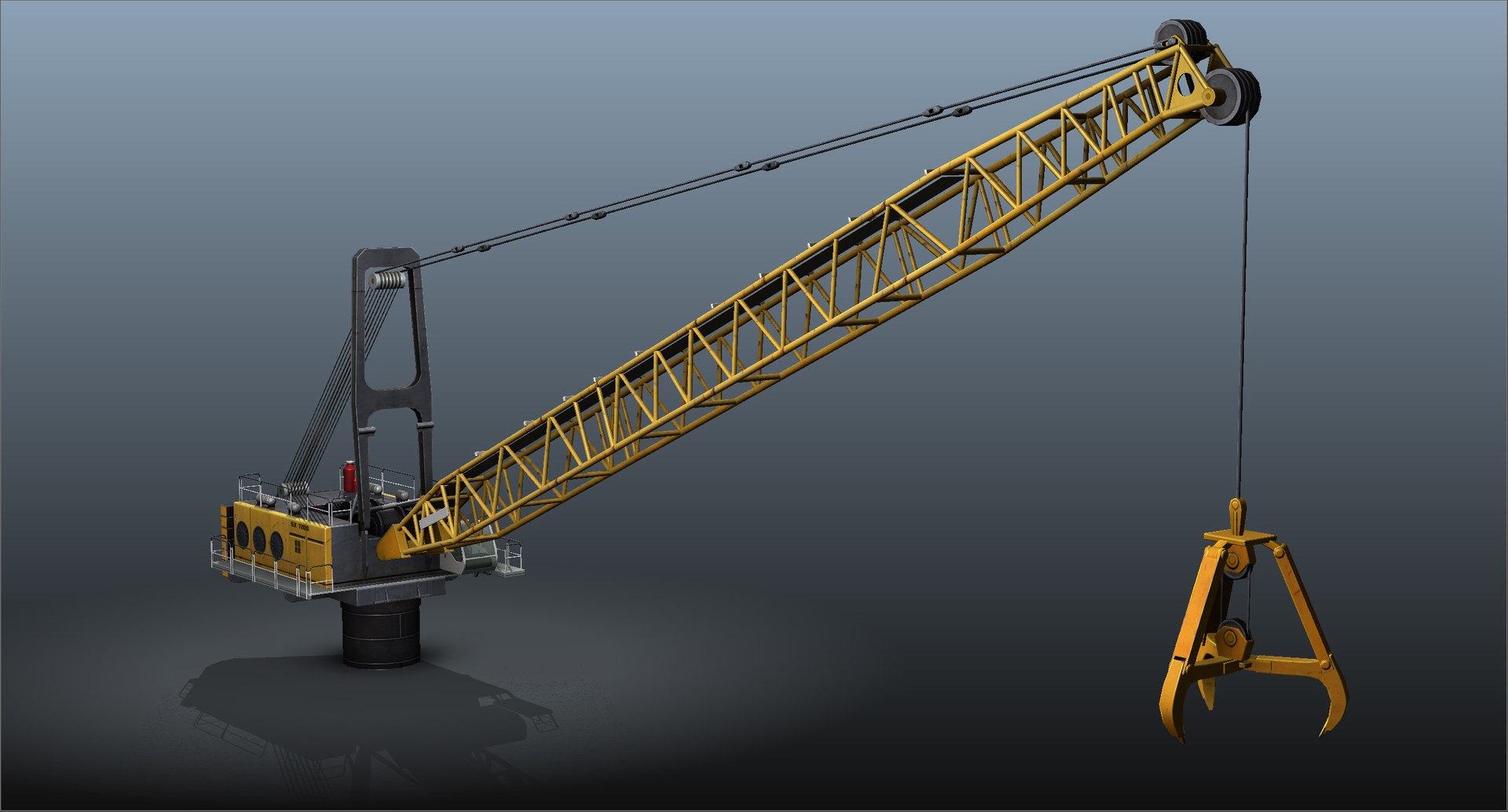Vessel Ship Crane - Blender FBX 3D Model Low Poly 3D model - TurboSquid ...