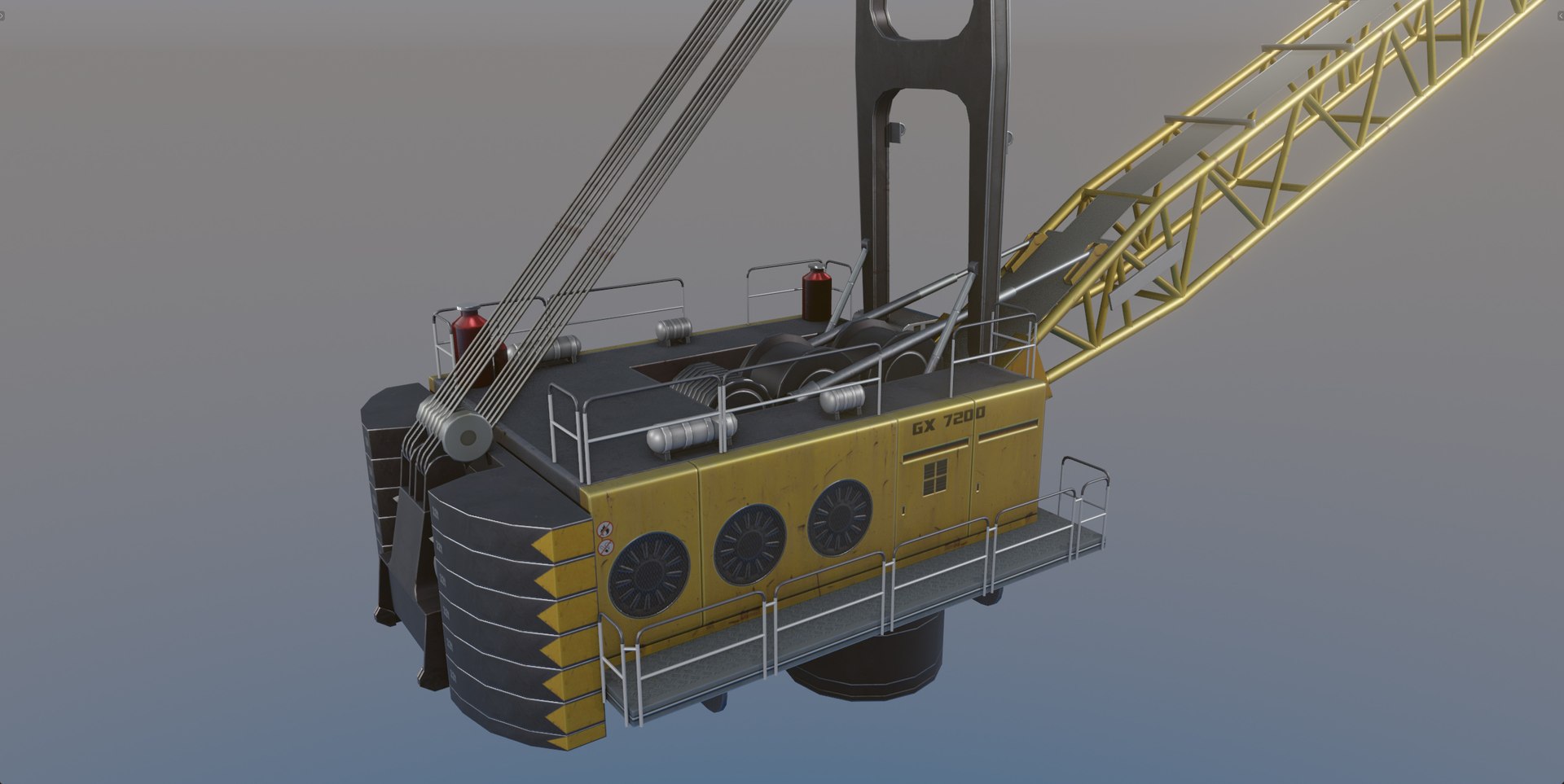 Vessel Ship Crane - Blender FBX 3D Model Low Poly 3D model - TurboSquid ...