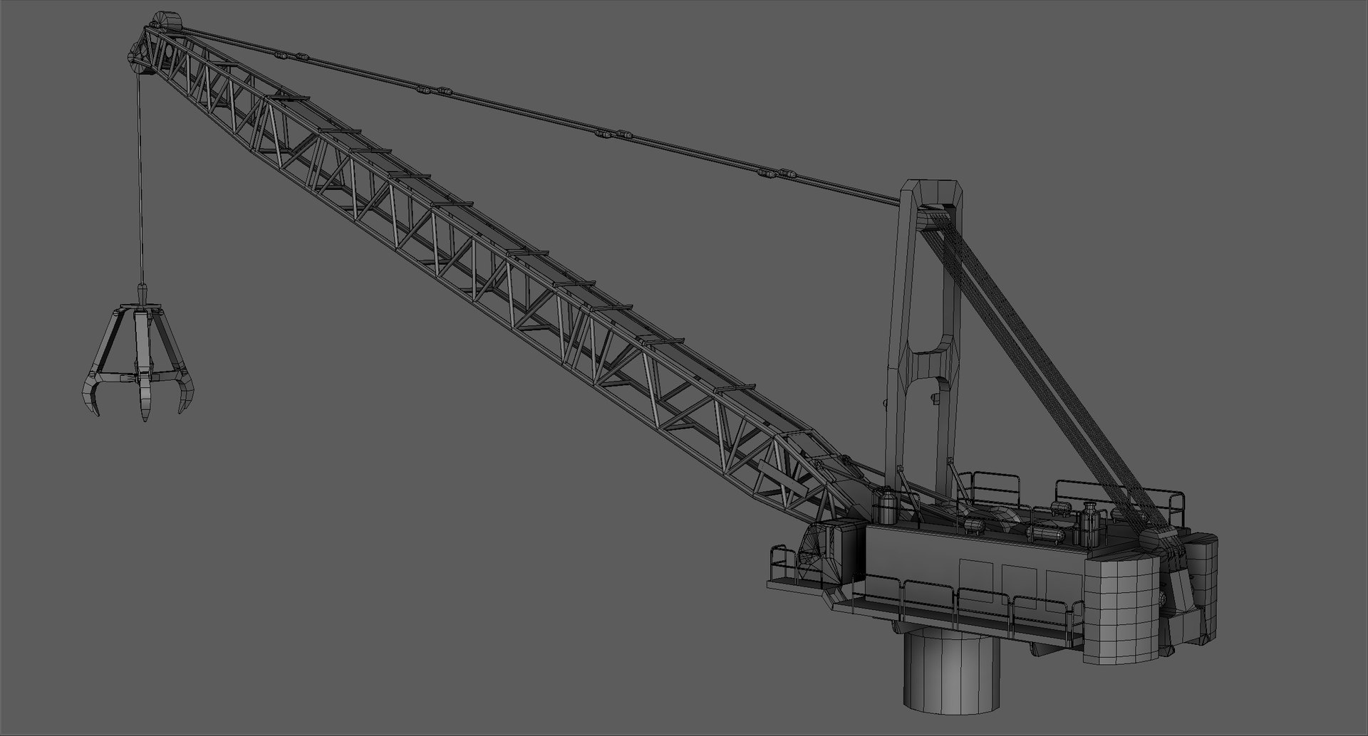 Vessel Ship Crane - Blender FBX 3D Model Low Poly 3D model - TurboSquid ...
