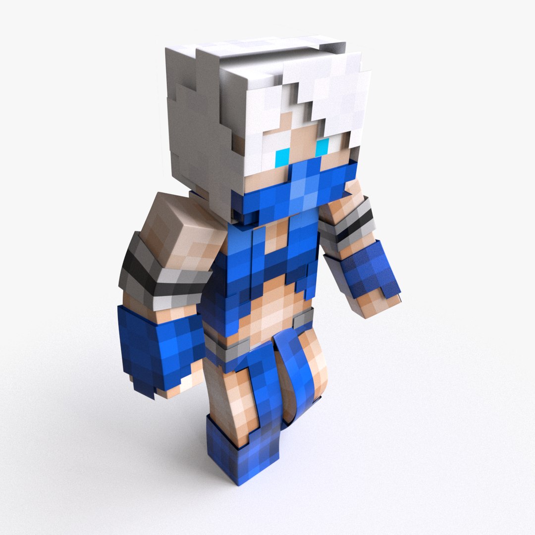 modelo 3d Frost Minecraft - Mixamo Animatable - Vray-Arnold 3D model ...