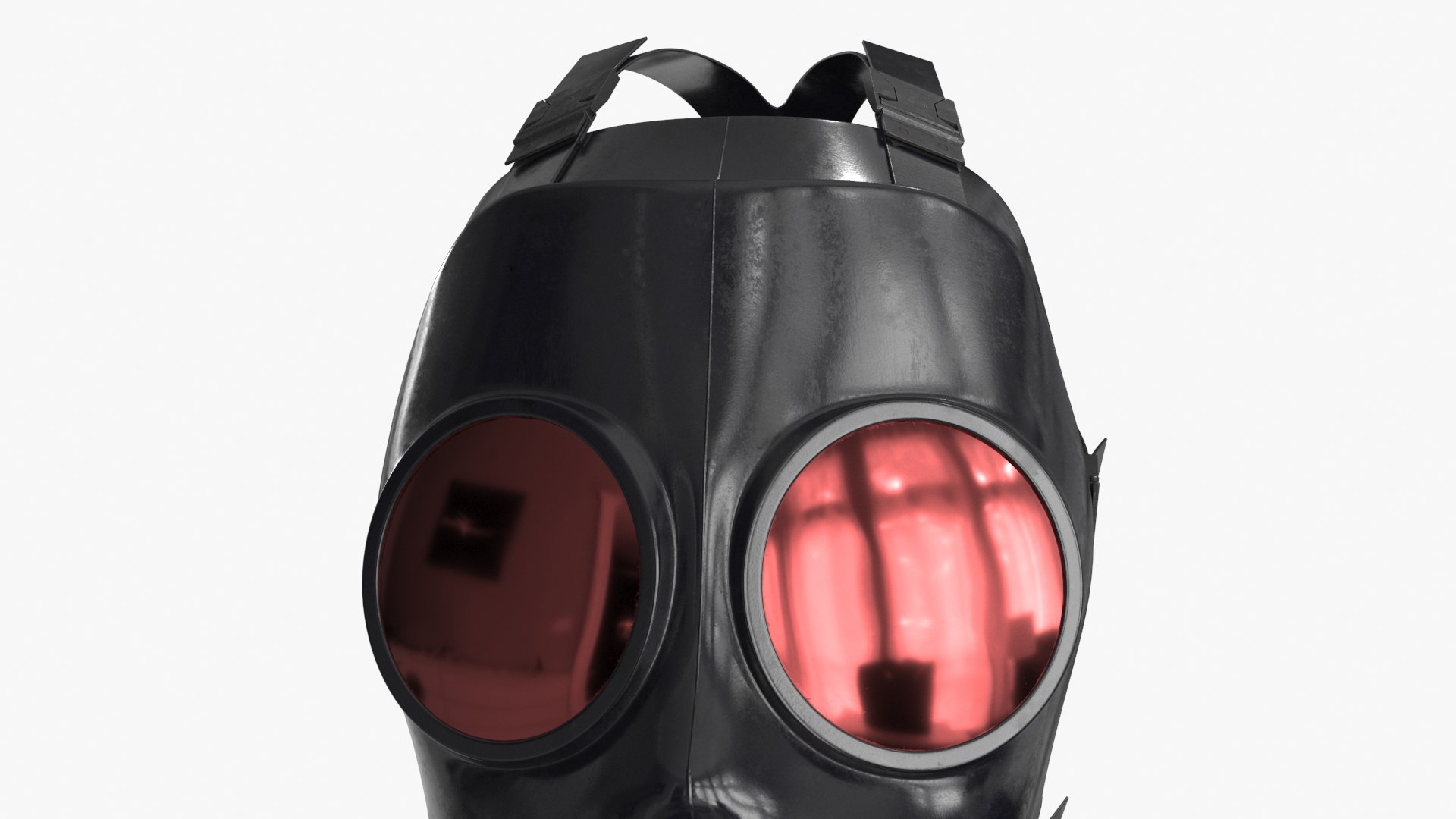 Gas Mask Red Mirrored 3D model - TurboSquid 2065609
