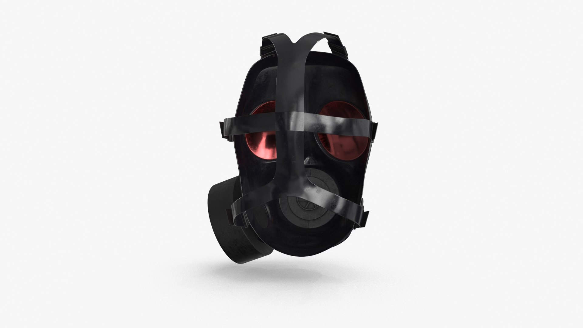 Gas Mask Red Mirrored 3D Model - TurboSquid 2065609