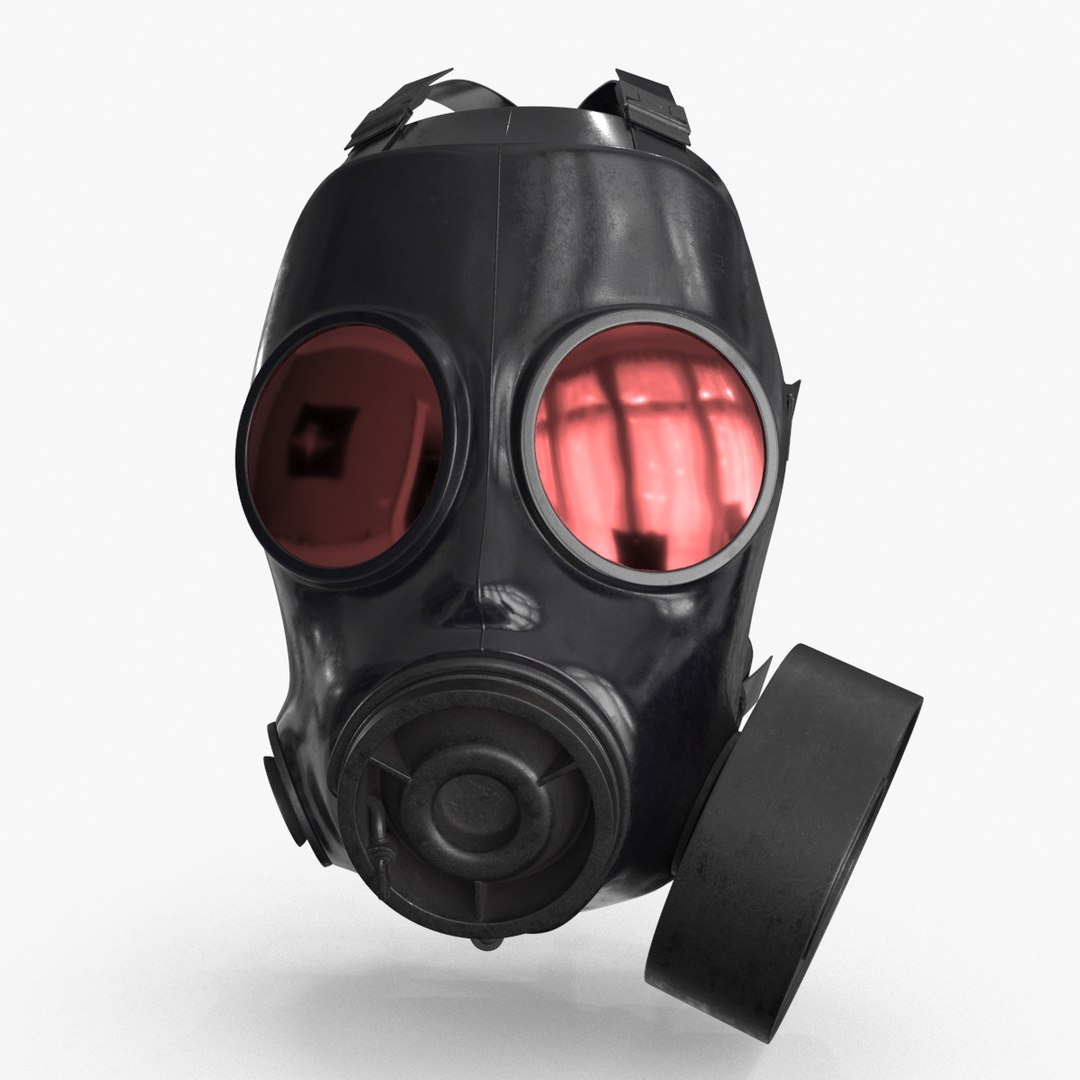 Gas Mask Red Mirrored 3D model - TurboSquid 2065609