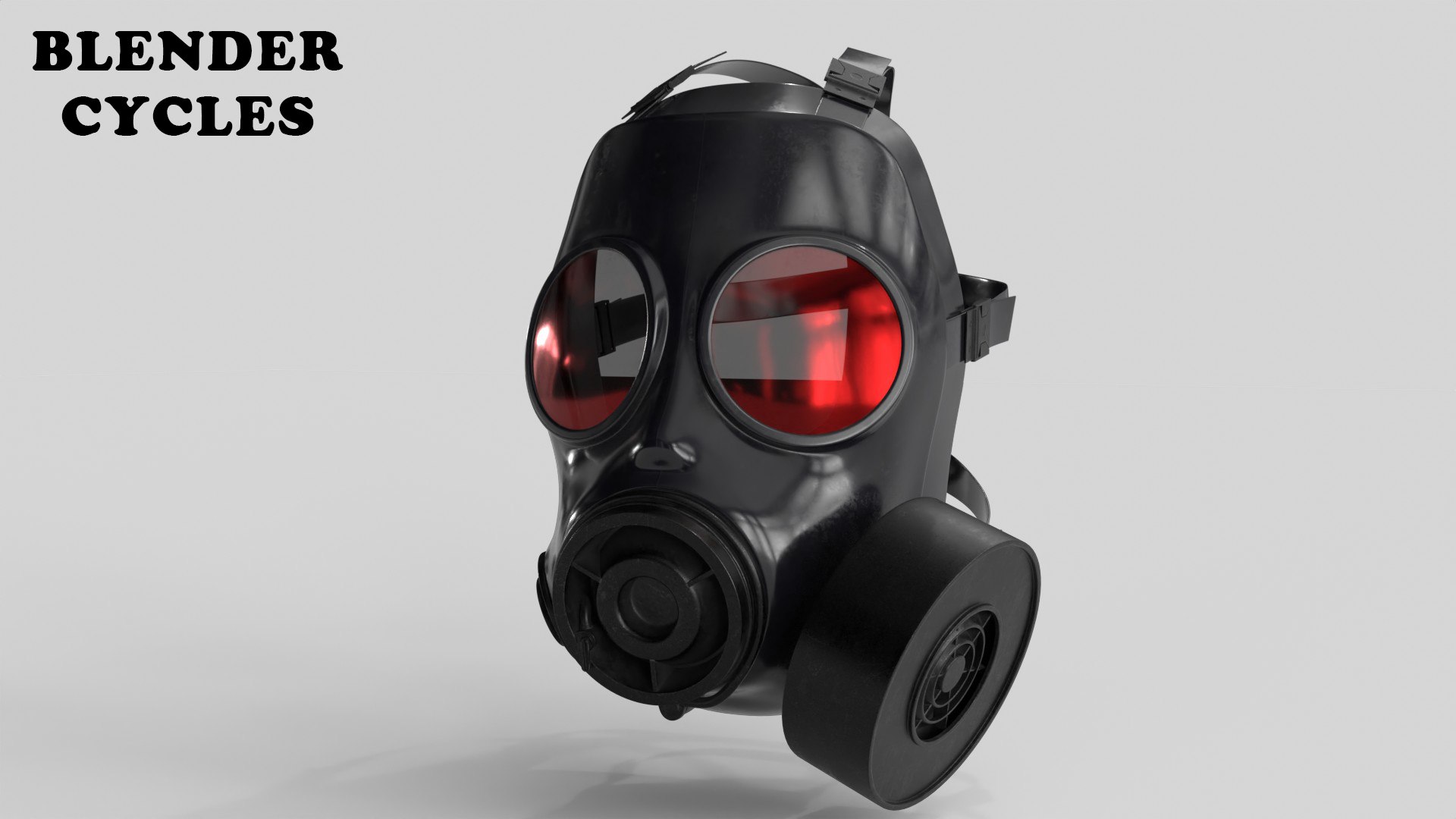 Gas Mask Red Mirrored 3D model - TurboSquid 2065609