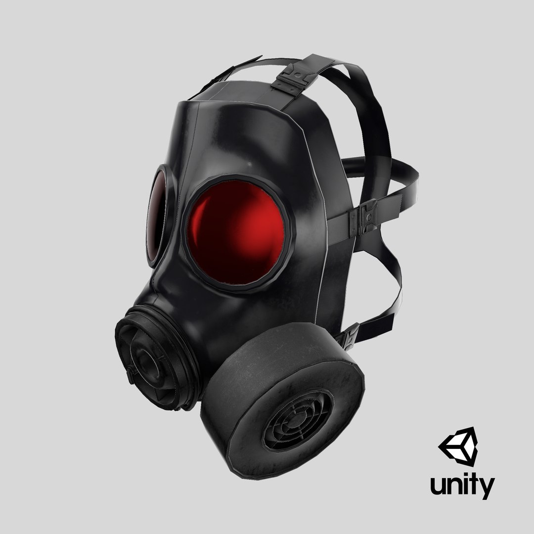 Gas Mask Red Mirrored 3D Model - TurboSquid 2065609