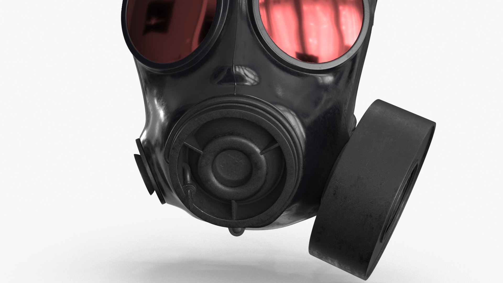 Gas Mask Red Mirrored 3D model - TurboSquid 2065609