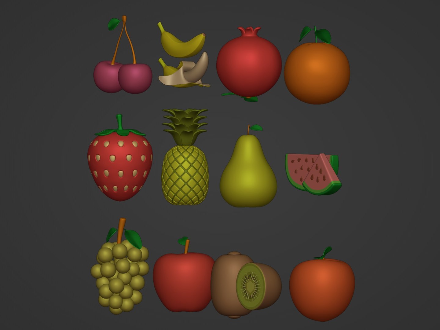 Fruit Pack Model - TurboSquid 2135549