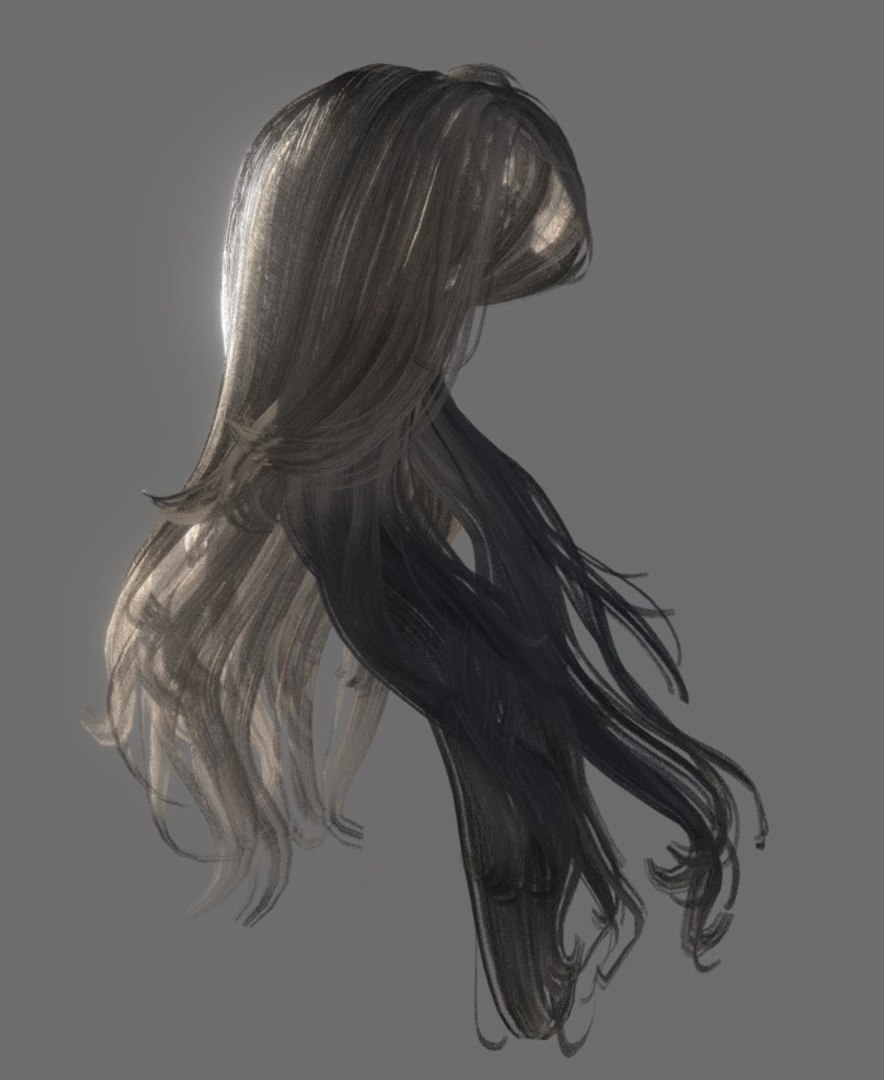 3D Female Hairstyle Hair Model - TurboSquid 1416505