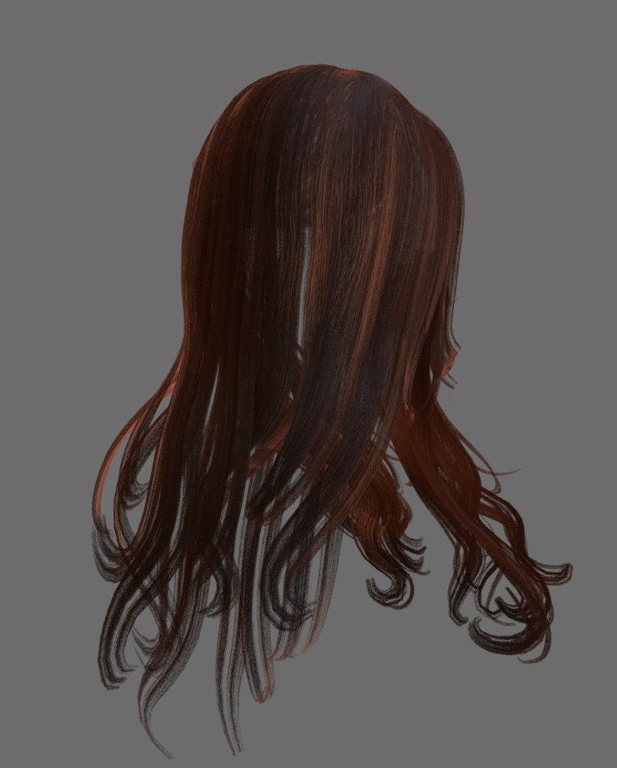 3D Female Hairstyle Hair Model - TurboSquid 1416505