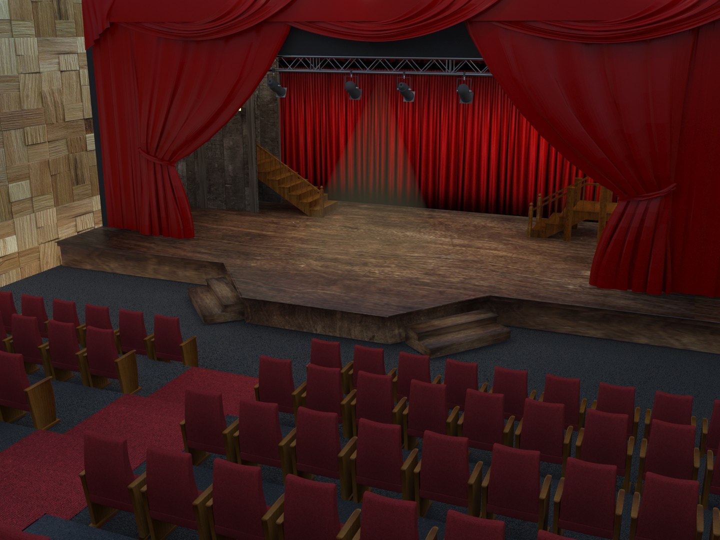 Scene Interior Theater 3D Model - TurboSquid 1668322