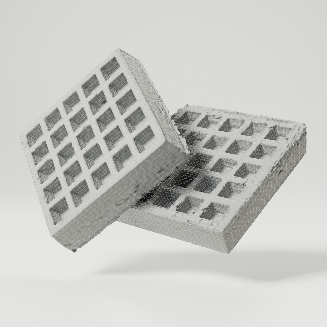 3D Waffle - Var03 - TurboSquid 1903292