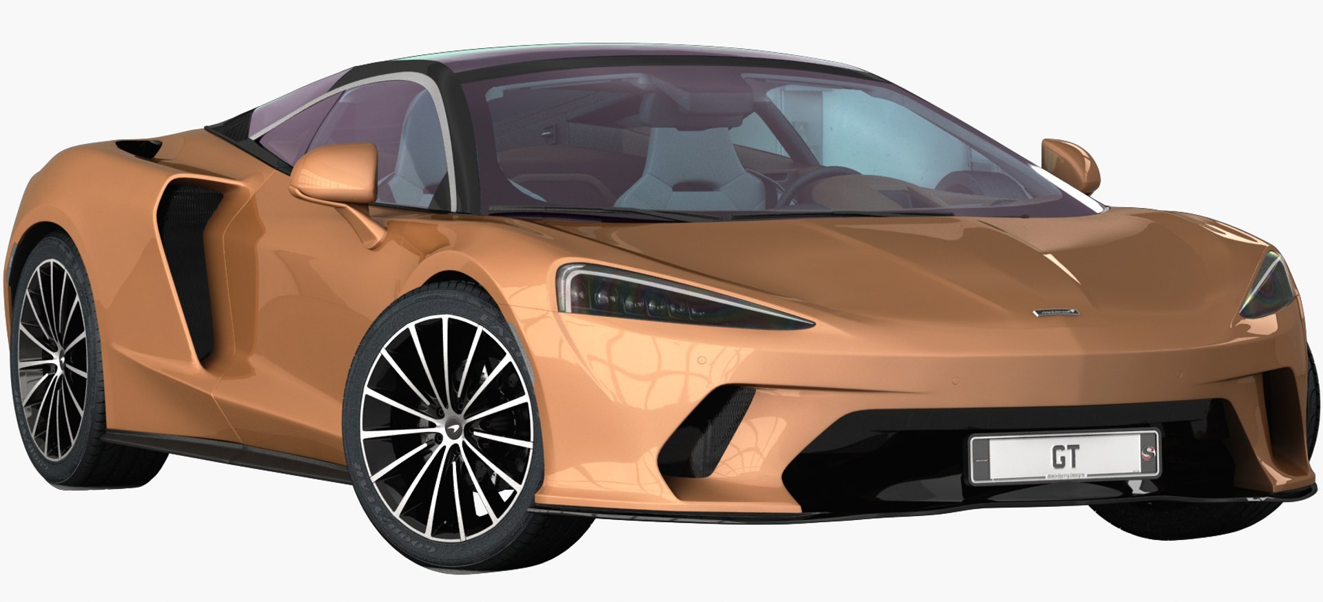 Mclaren gt 2020 interior 3D model - TurboSquid 1505325