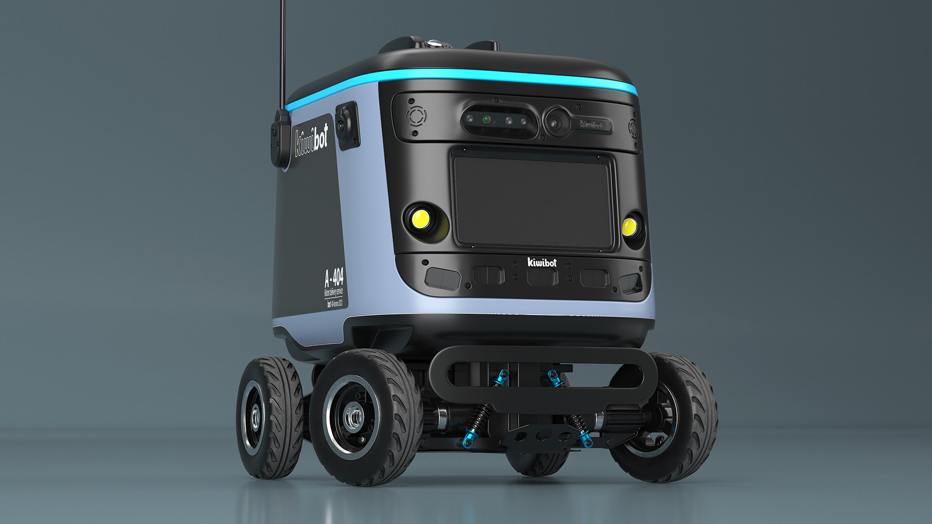 Sleeping Delivery Robot Kiwibot Black Model - TurboSquid 2256229