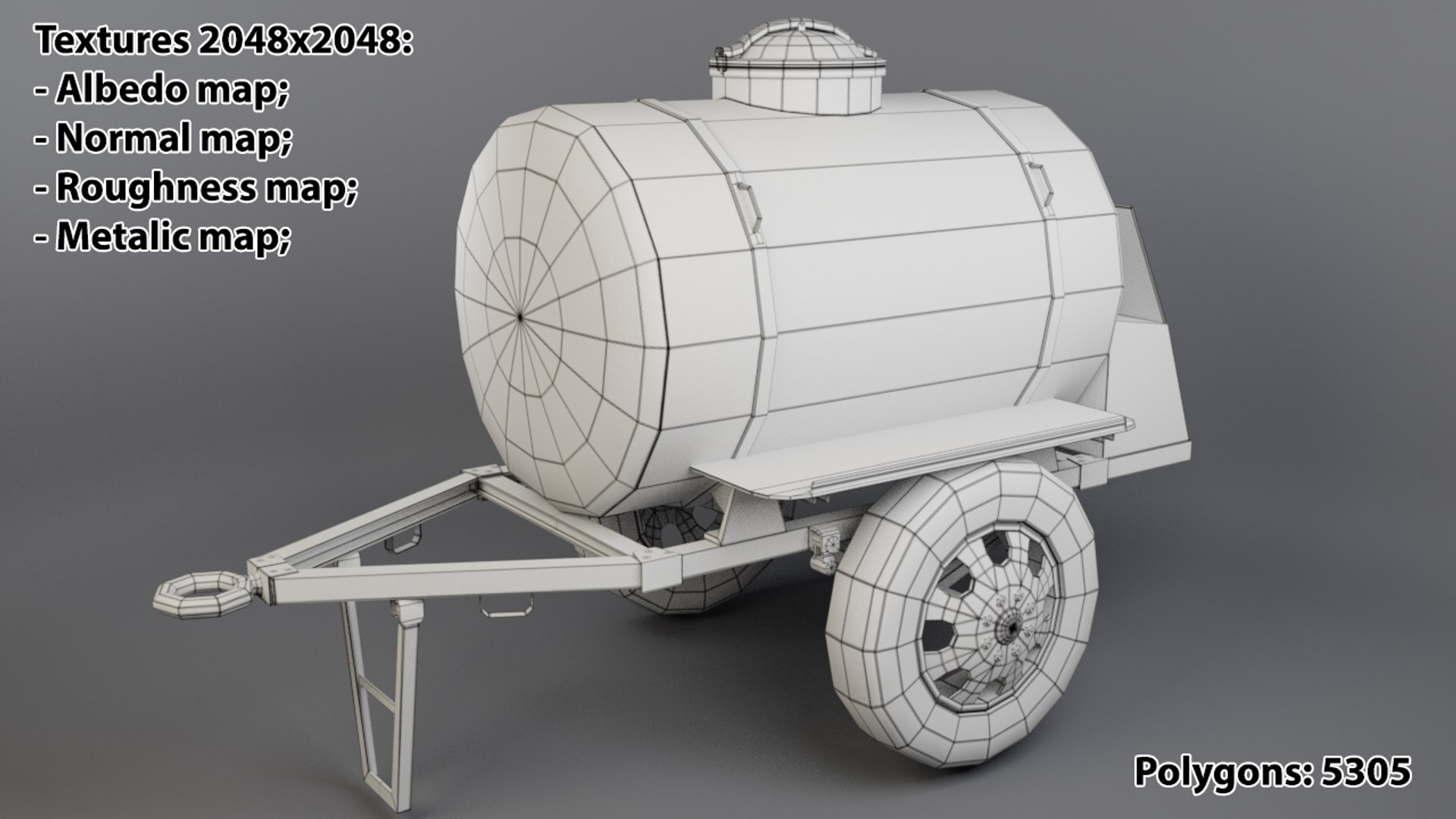3D Model Trailer Kvass - TurboSquid 1422726
