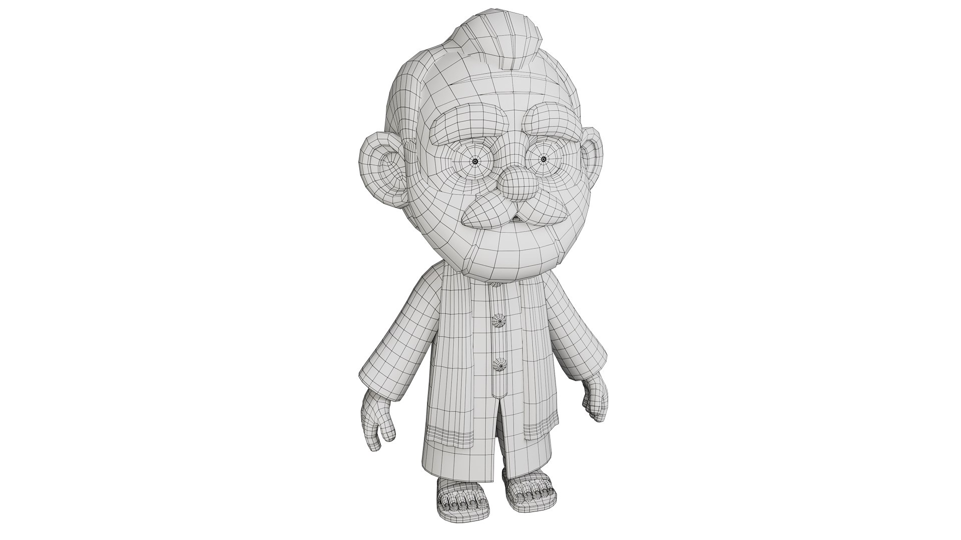 3D Cartoon Old Man Character 3d Model Model - TurboSquid 2230504