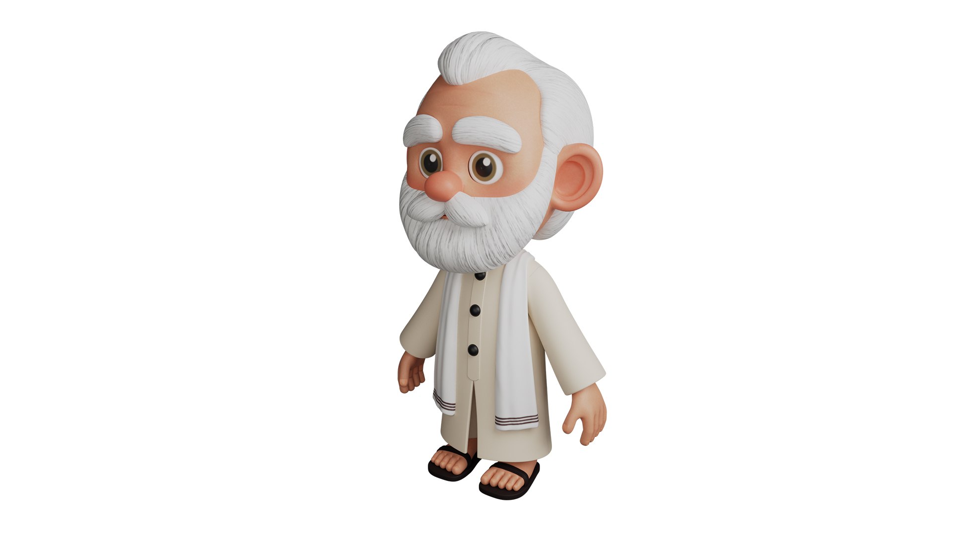 3D Cartoon Old Man Character 3d Model Model - TurboSquid 2230504
