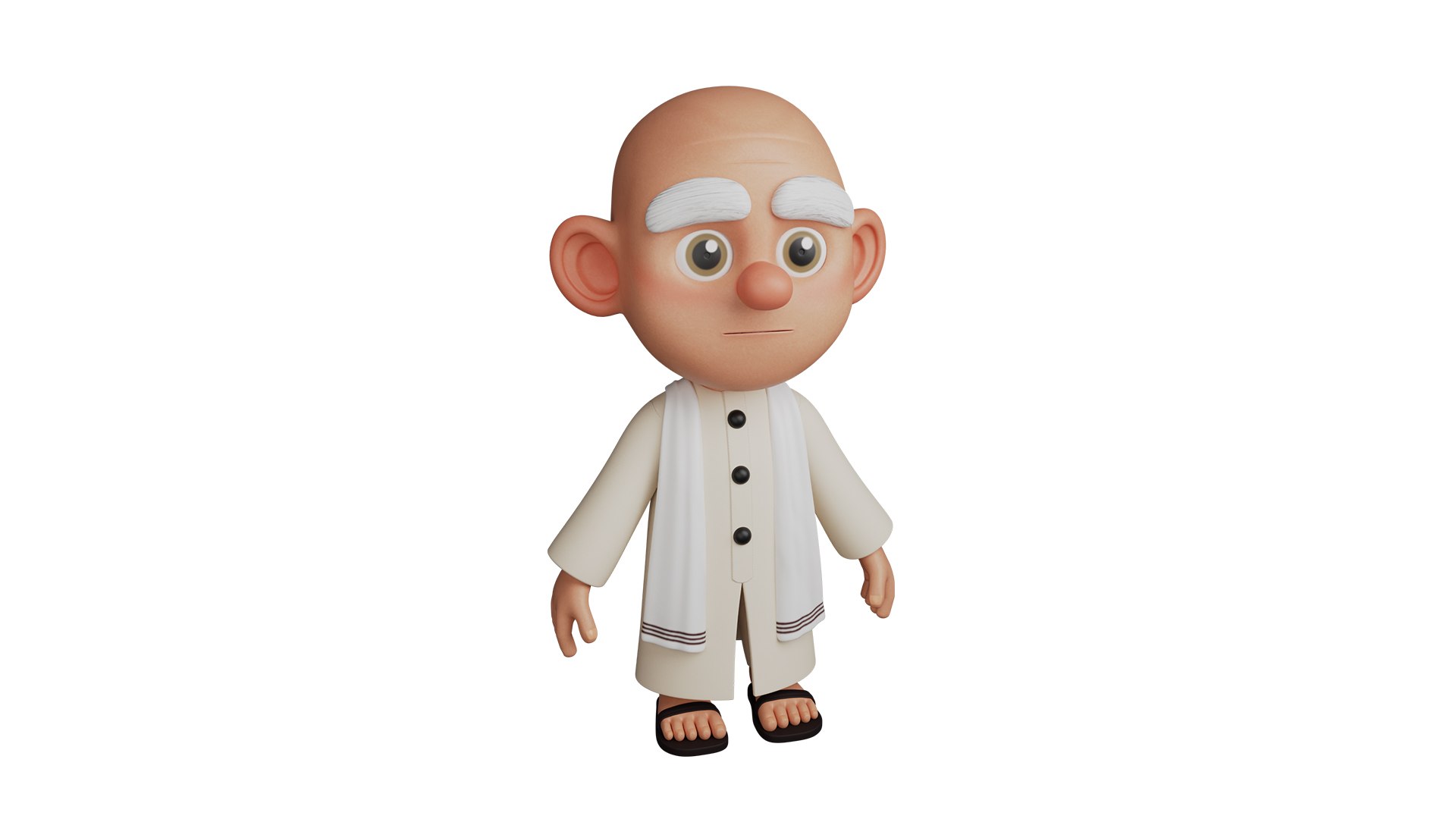 3D Cartoon Old Man Character 3d Model Model - TurboSquid 2230504