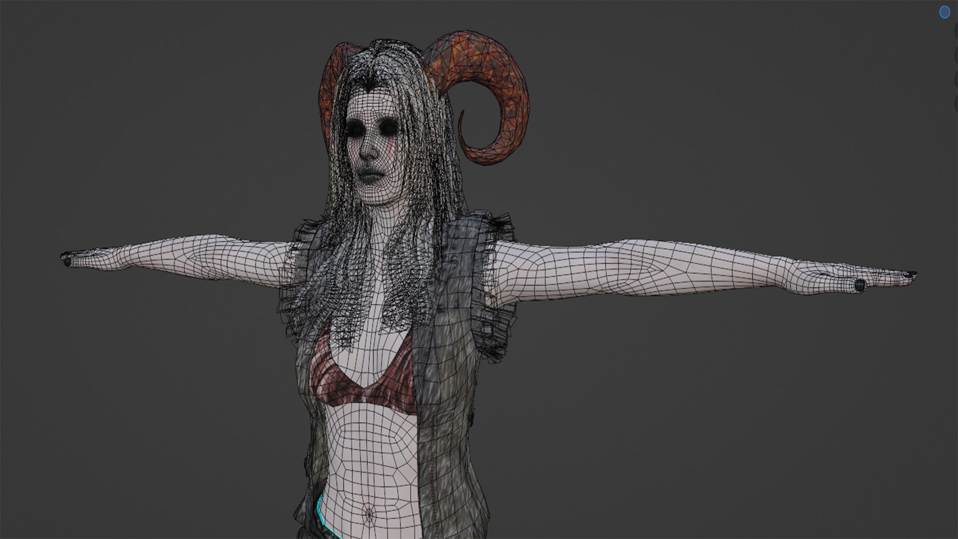 Realistic Rigged Demon Female Character 3D Model - TurboSquid 2137272