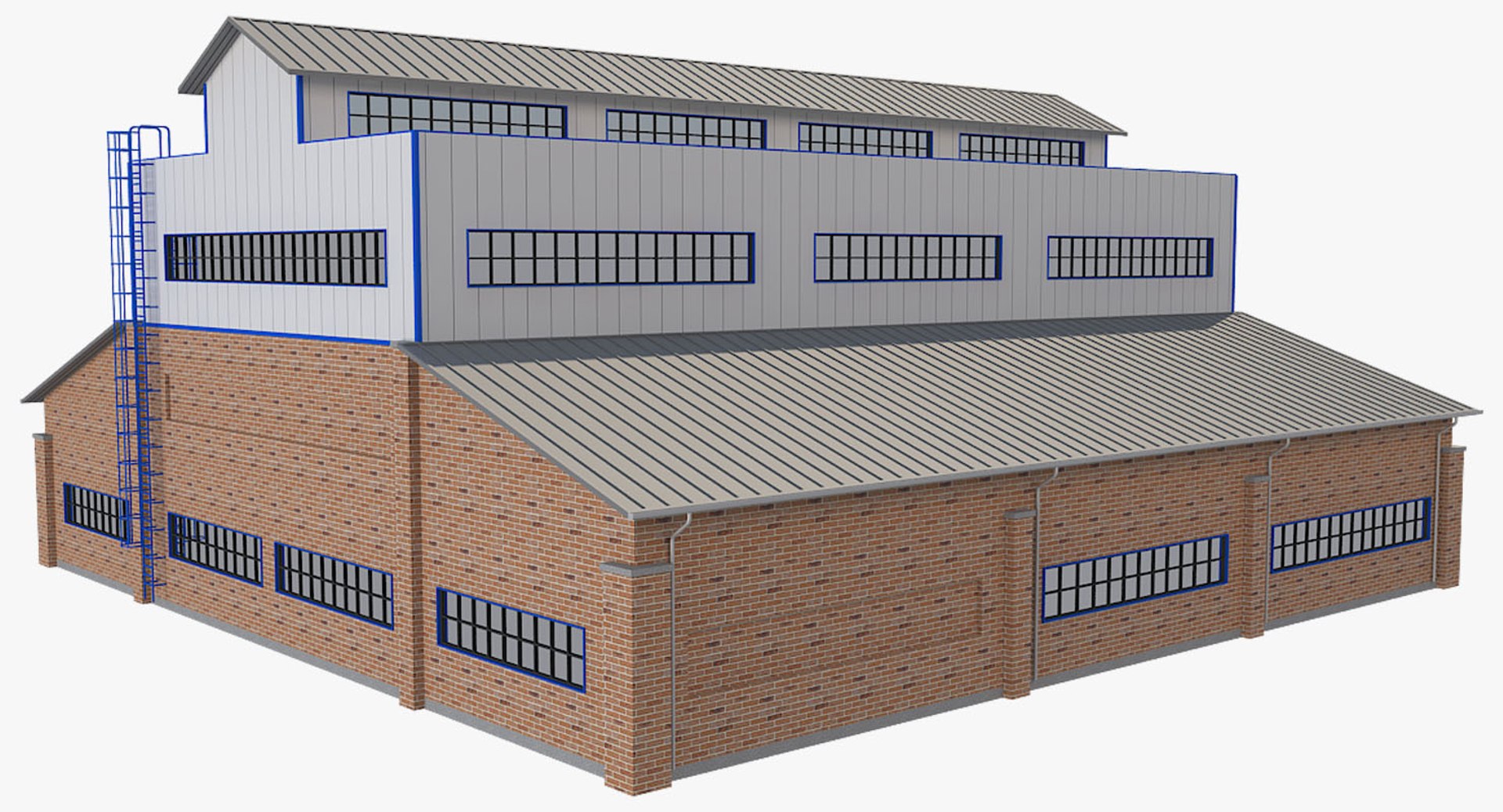 Warehouse building model - TurboSquid 1327414