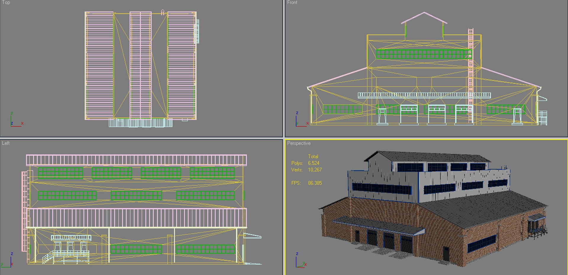 Warehouse building model - TurboSquid 1327414