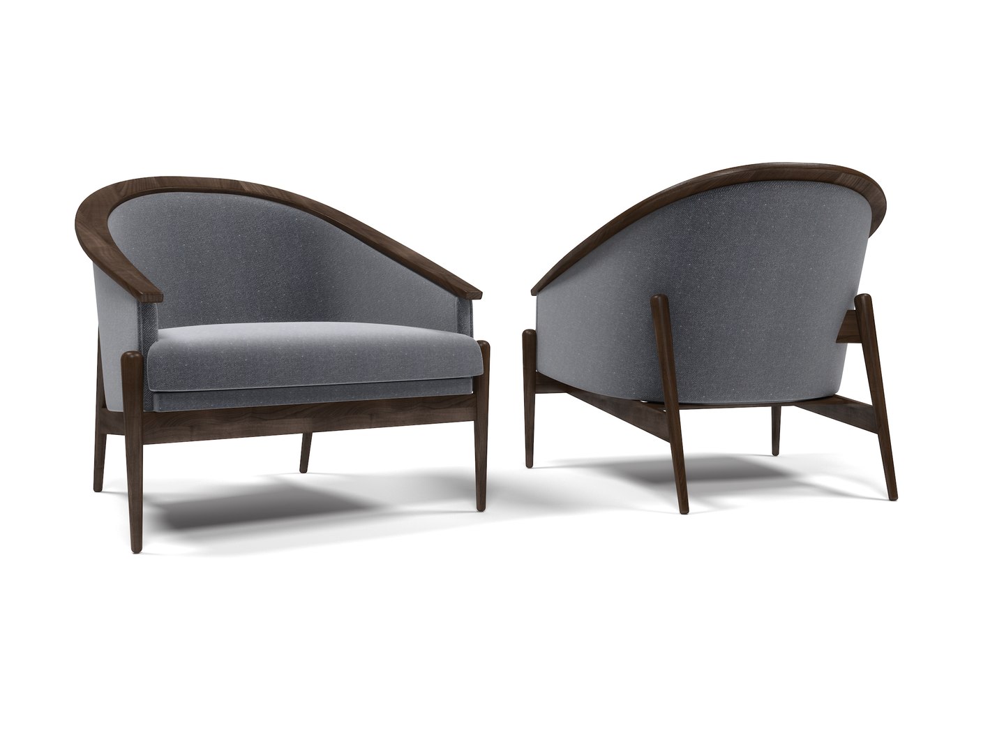 Stylish mid-century american chair 3D model - TurboSquid 1357408