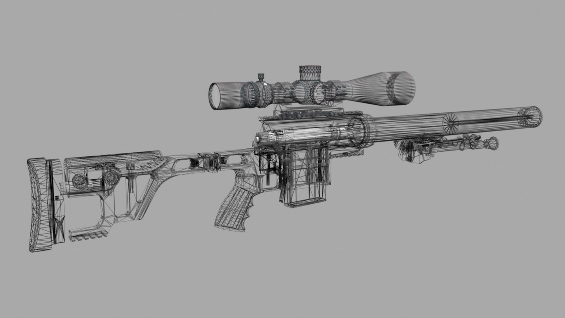 Lobaevs Sniper Weapons Dvl-10 3D Model - TurboSquid 1428828