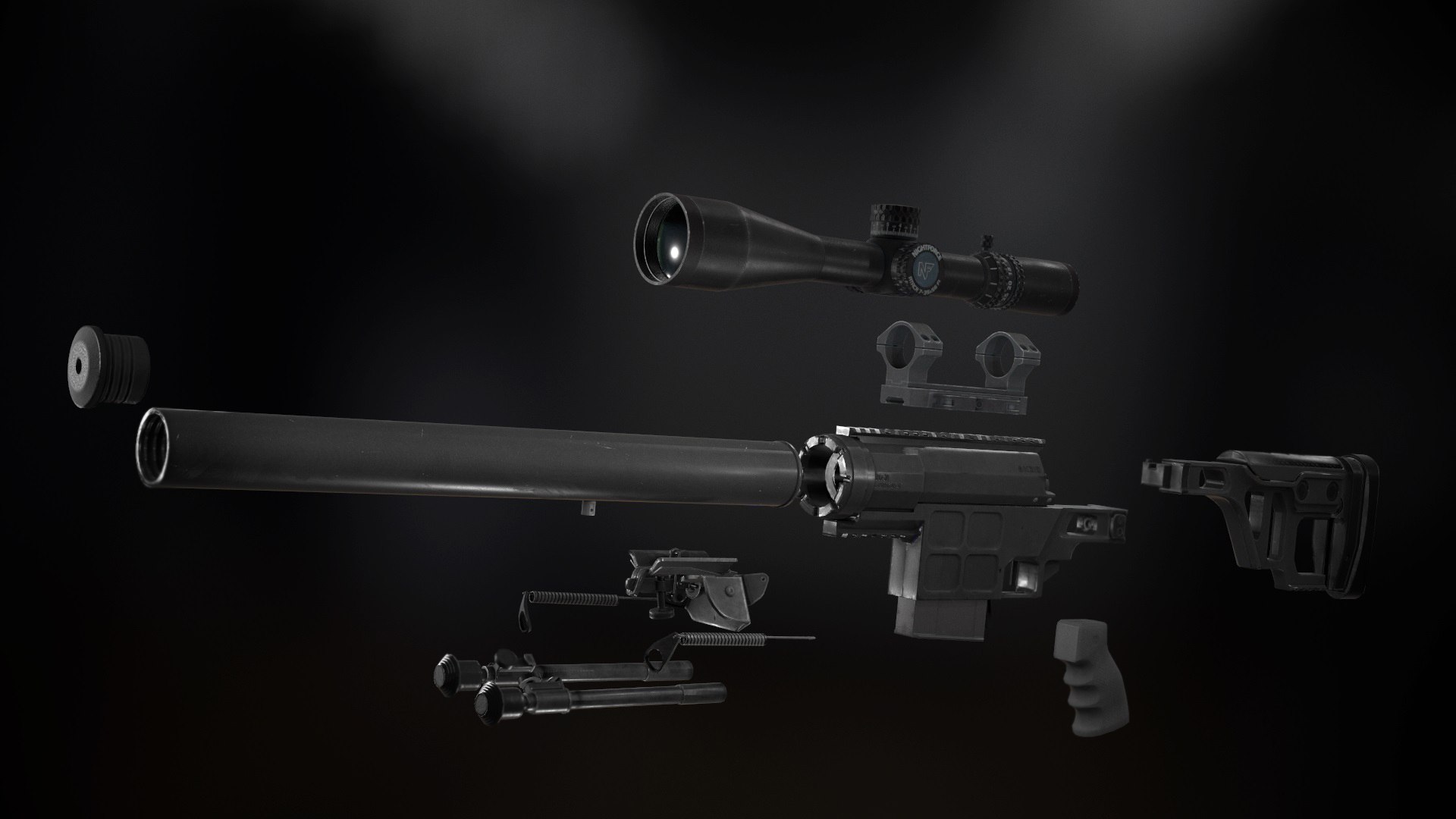Lobaevs Sniper Weapons Dvl-10 3D Model - TurboSquid 1428828