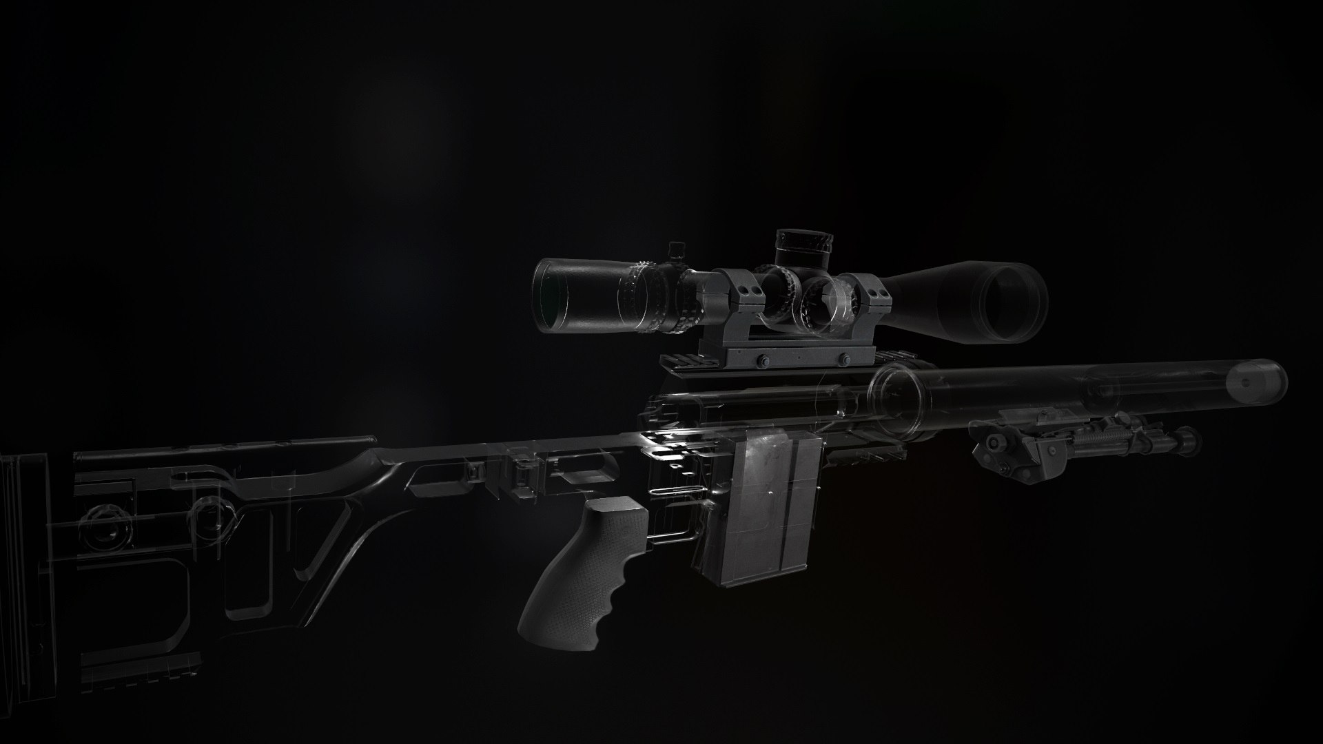 Lobaevs Sniper Weapons Dvl-10 3D Model - TurboSquid 1428828