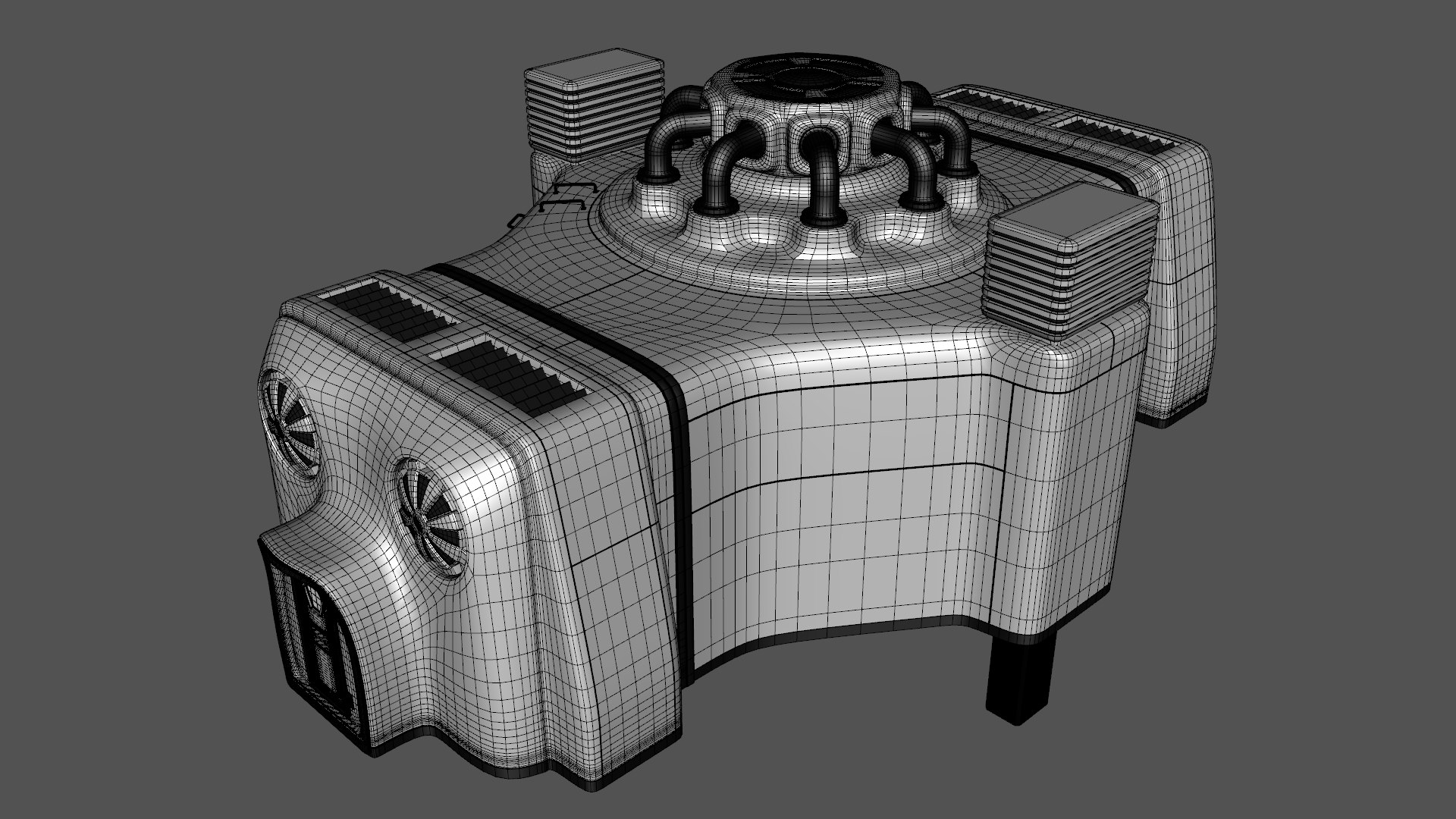 Nuclear Reactor RC - 5 Sci-Fi Low-poly Model - TurboSquid 2355220