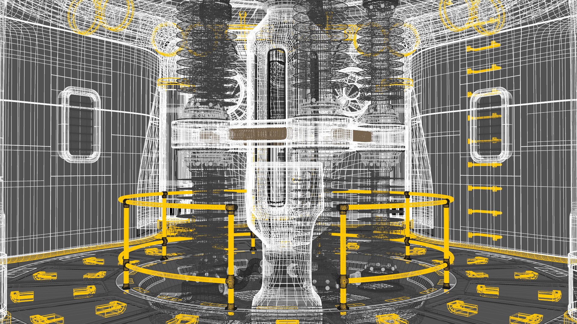 Nuclear Reactor RC - 5 Sci-Fi Low-poly Model - TurboSquid 2355220