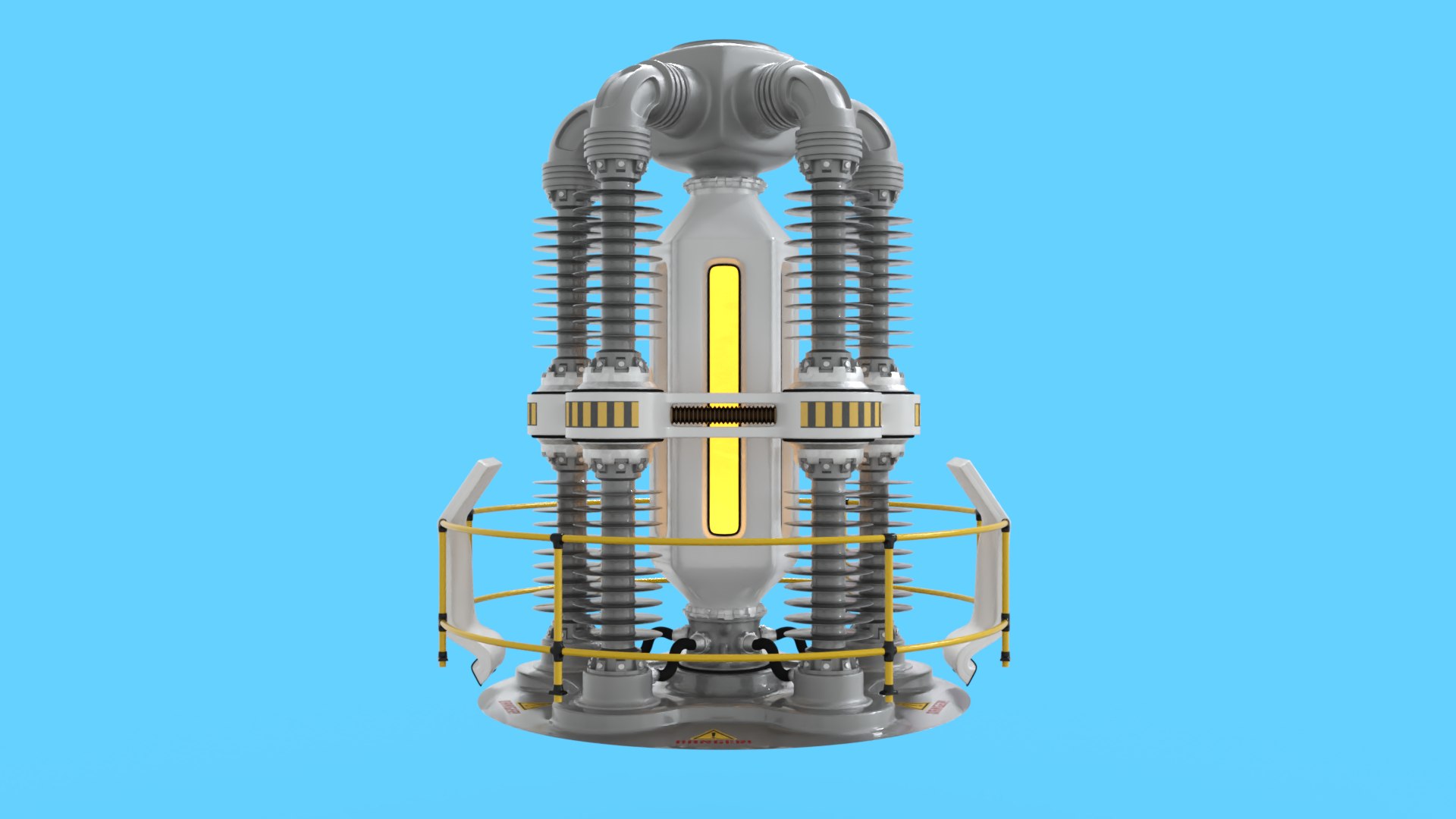 Nuclear Reactor RC - 5 Sci-Fi Low-poly Model - TurboSquid 2355220