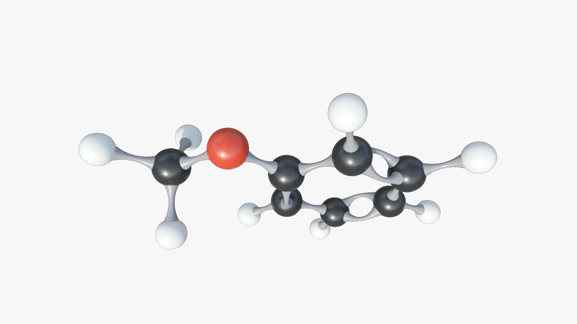 Anisole Molecule With PBR 4K 8K 3D Model - TurboSquid 1941857