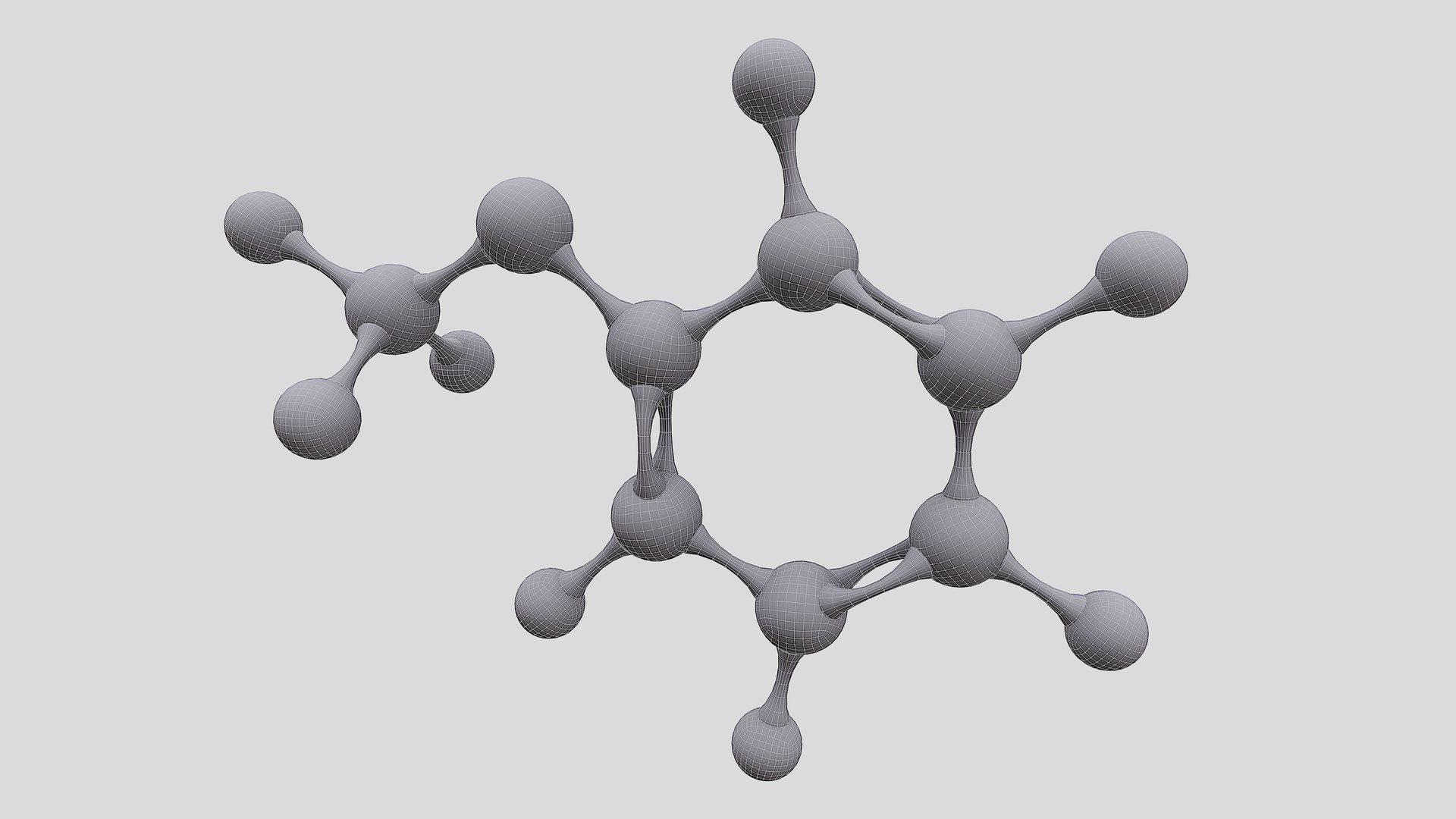 Anisole Molecule With PBR 4K 8K 3D Model - TurboSquid 1941857