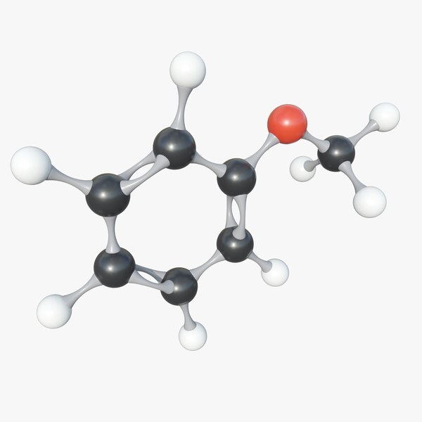 Anisole Molecule With PBR 4K 8K Model 3D - TurboSquid 1941857