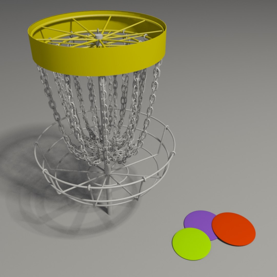 Disc Golf Basket 3D - TurboSquid 1440871