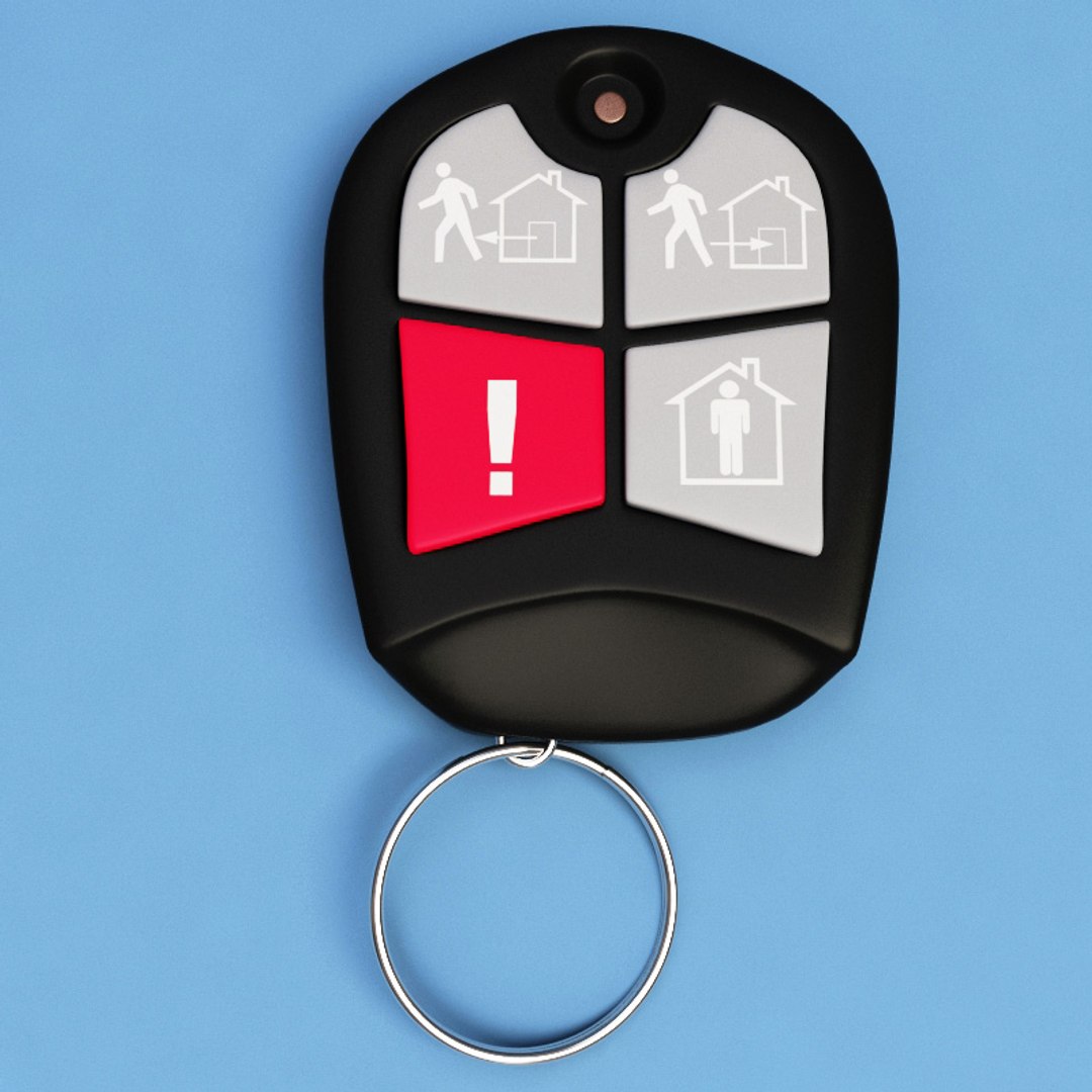 Realistic Alarm Remote 3d Model