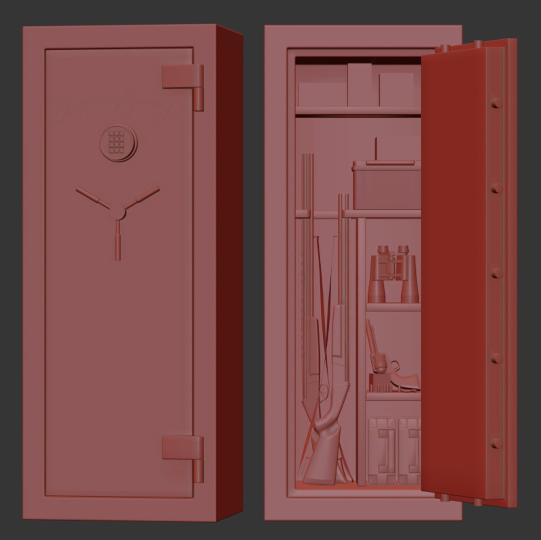 3D Gun Safe Lock Model - TurboSquid 1675041
