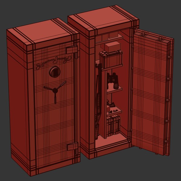 3D gun safe lock model - TurboSquid 1675041