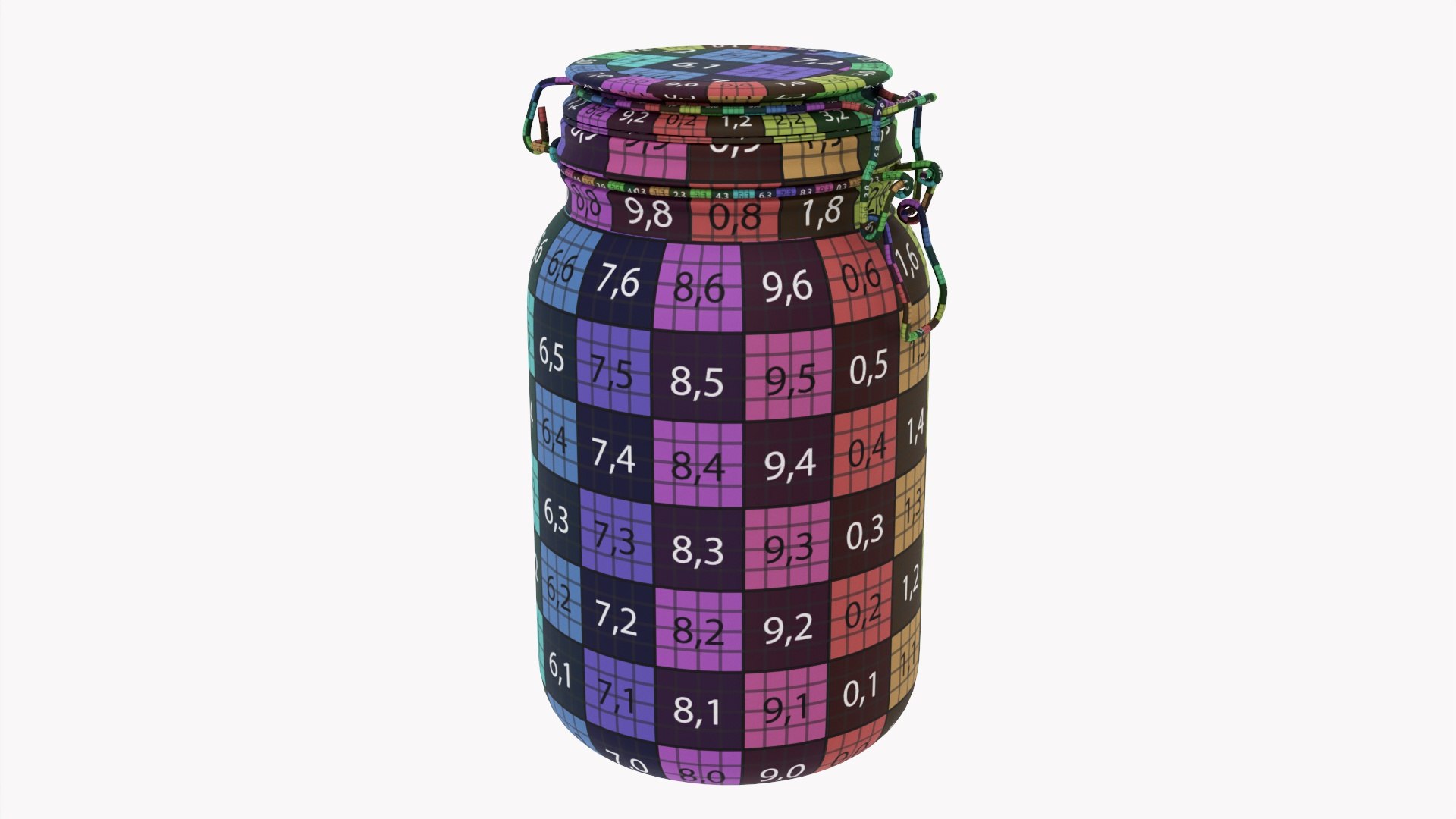 3D model Kitchen glass jar with contents 04 - TurboSquid 1786226